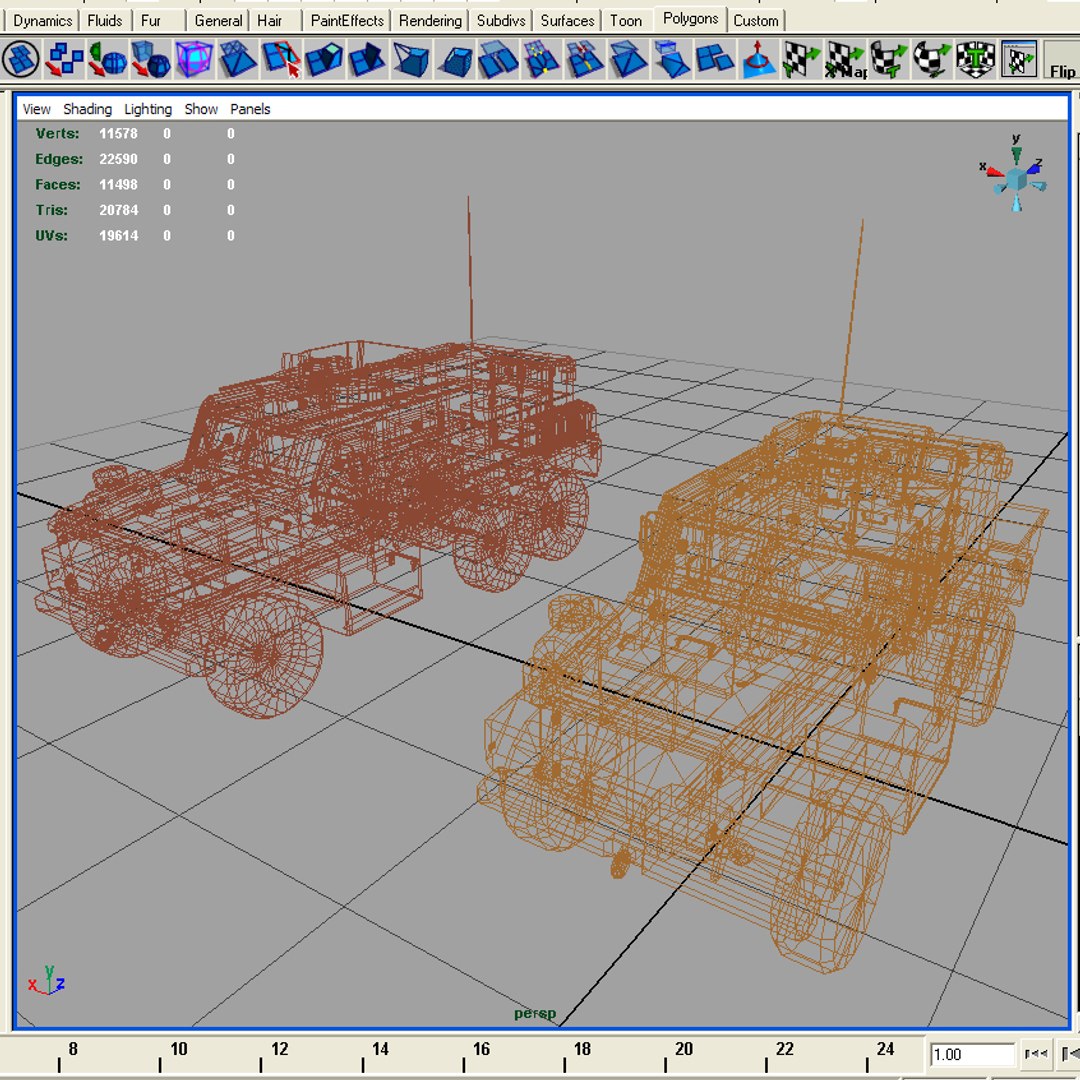 Cat-i Cat-ii Cougar Mrap 3d Model