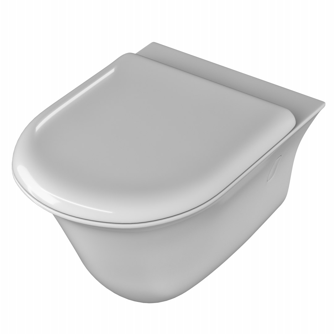Wall Hung Water Closet Model - TurboSquid 1694527