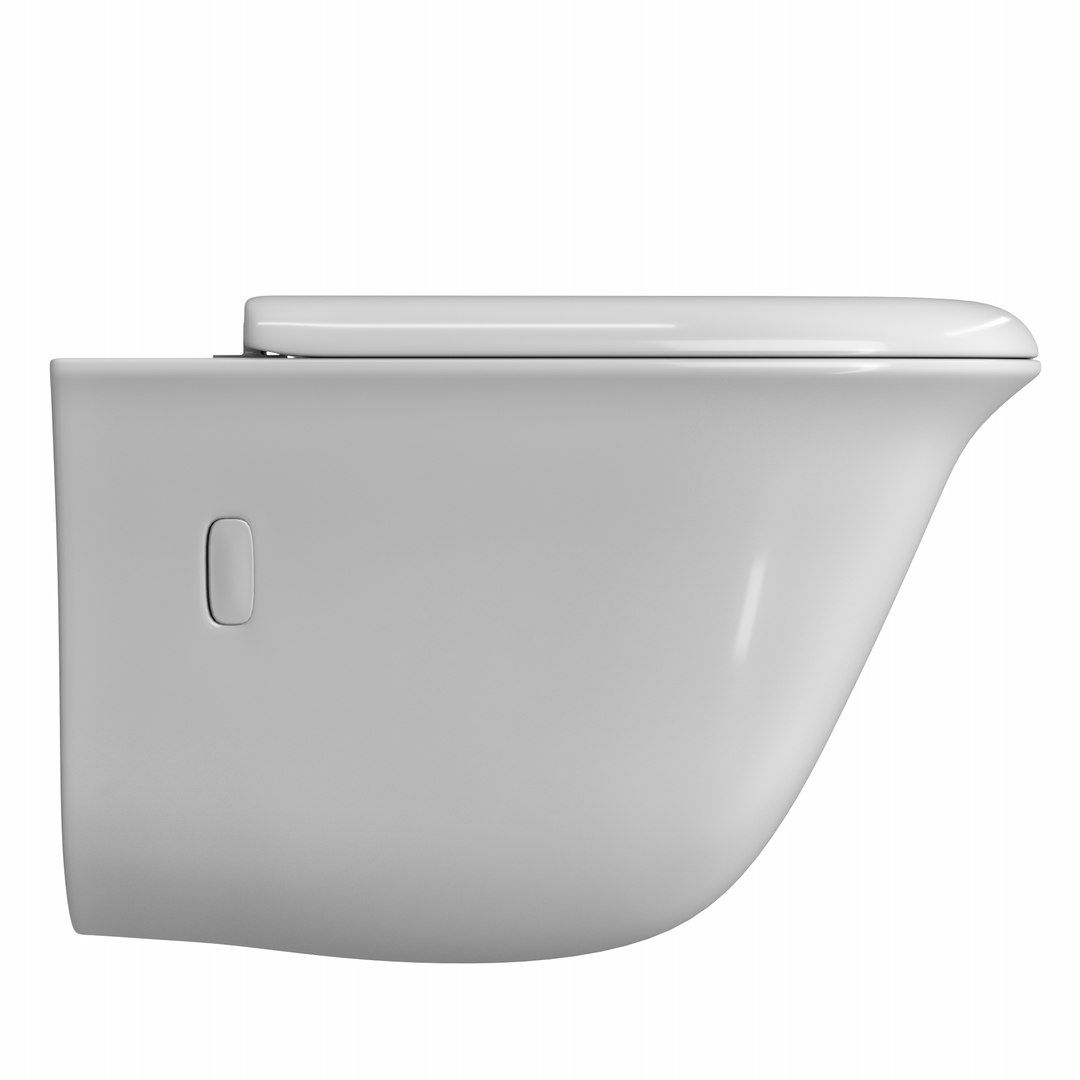 Wall Hung Water Closet Model - TurboSquid 1694527