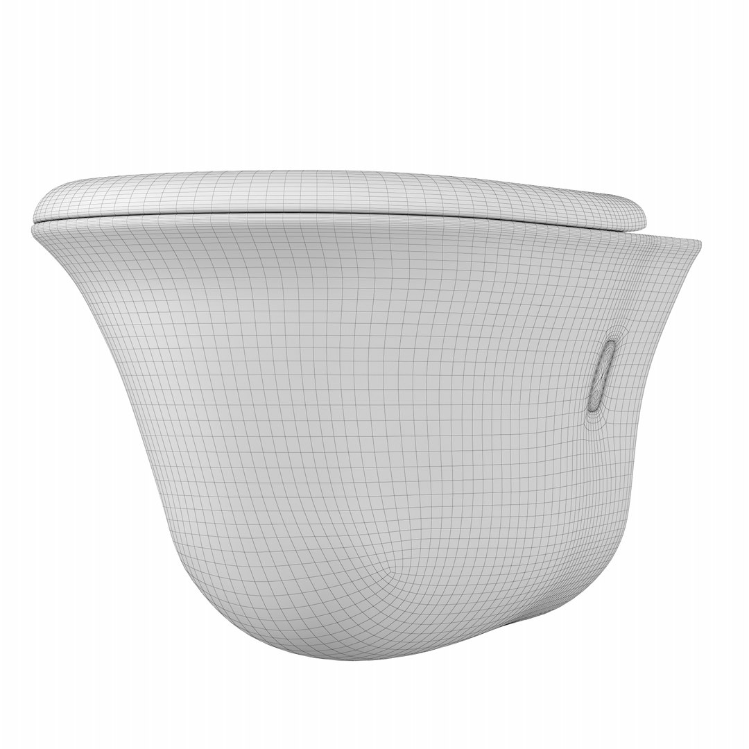 Wall Hung Water Closet Model - TurboSquid 1694527