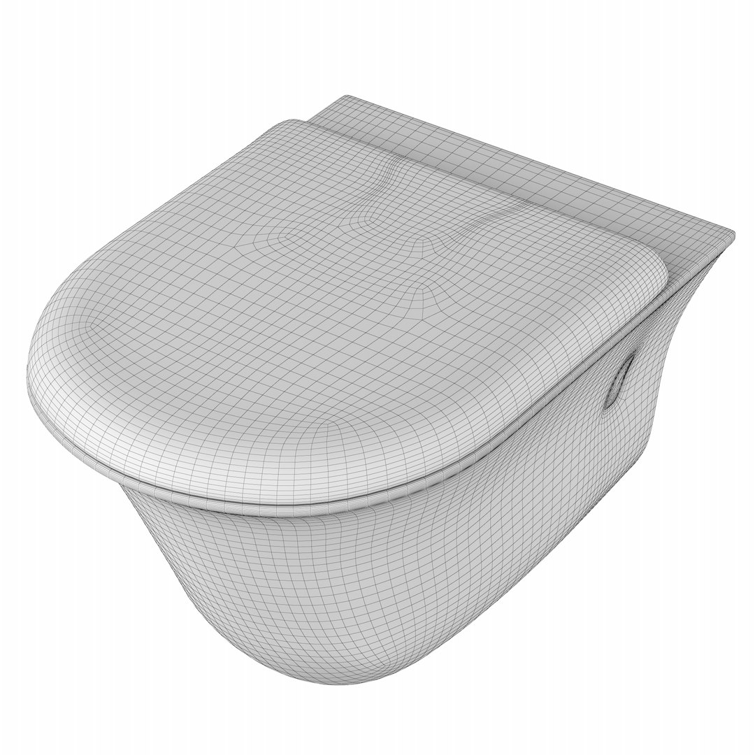 Wall Hung Water Closet Model - TurboSquid 1694527