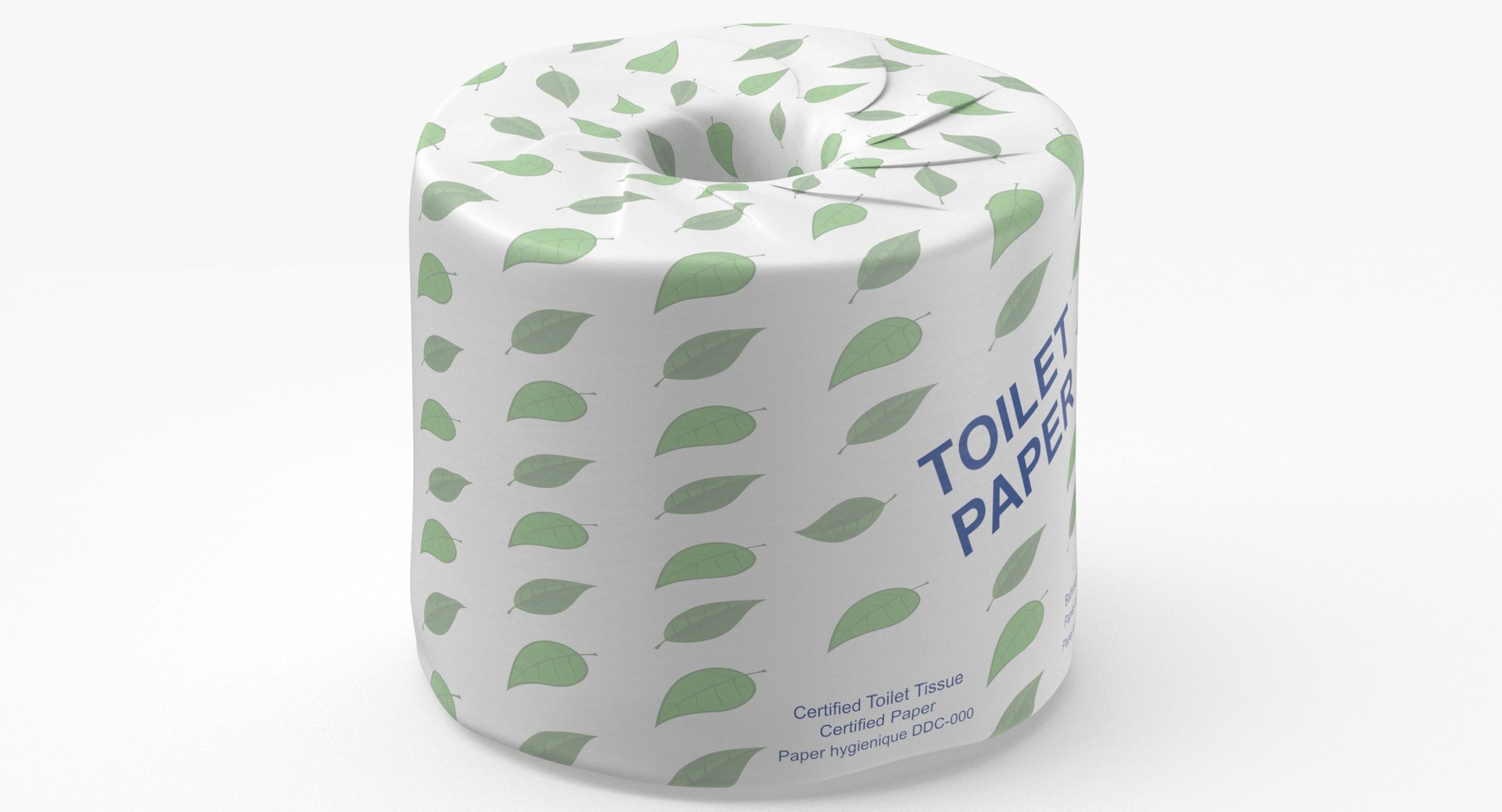 3D Model Toilet Paper Single Blank And Generic Label - TurboSquid 2048047