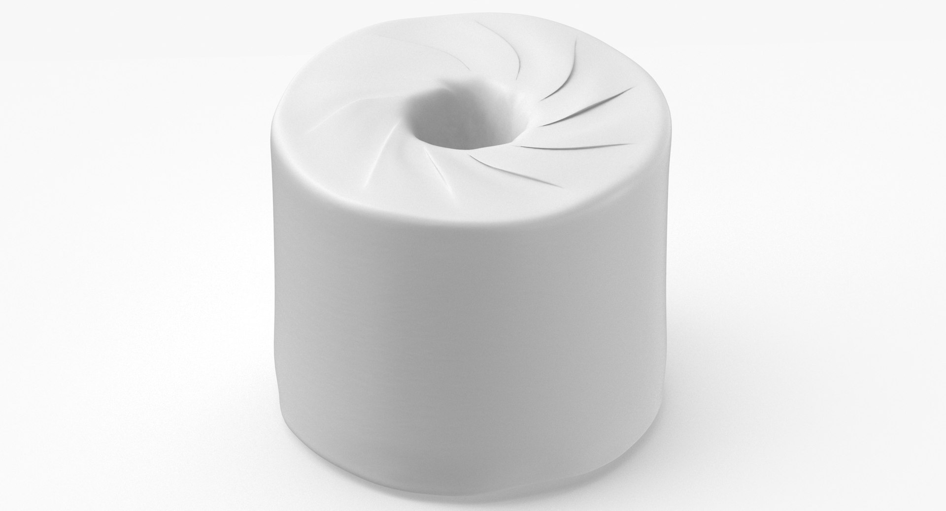 3D Model Toilet Paper Single Blank And Generic Label - TurboSquid 2048047