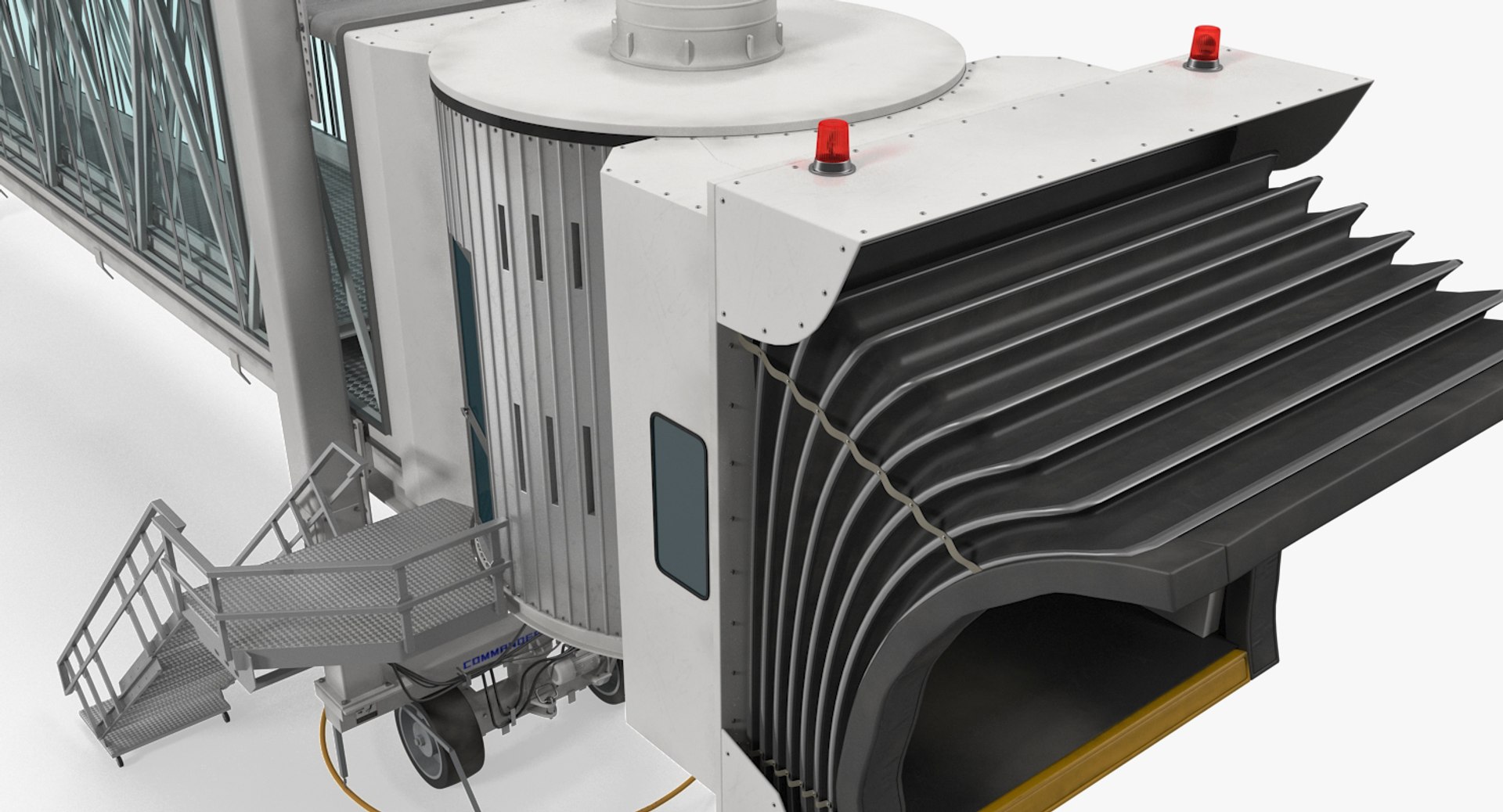 3D airport passenger boarding jetway - TurboSquid 1333068