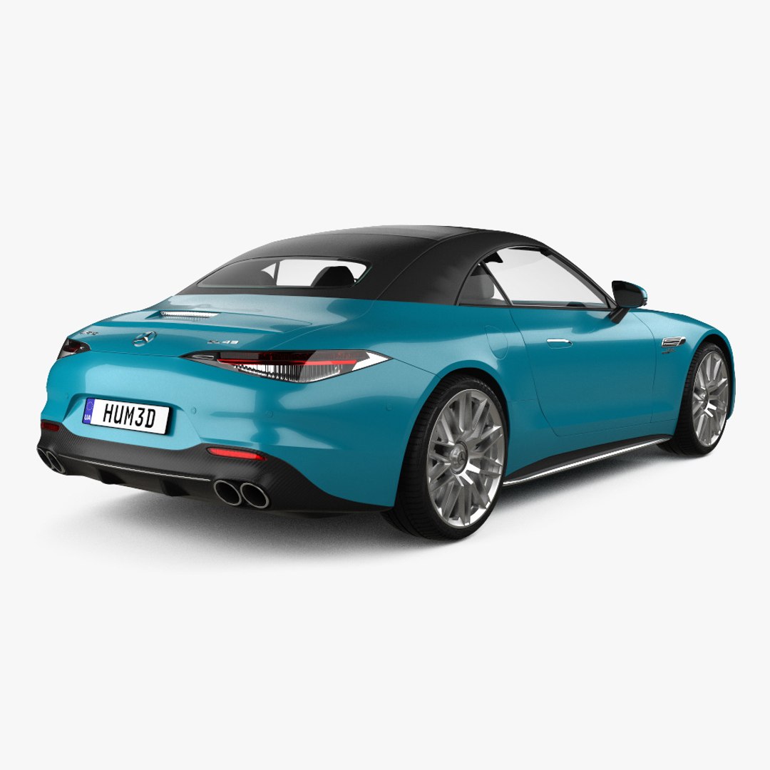 3D Mercedes-Benz SL-class AMG 43 2022 - TurboSquid 2037738