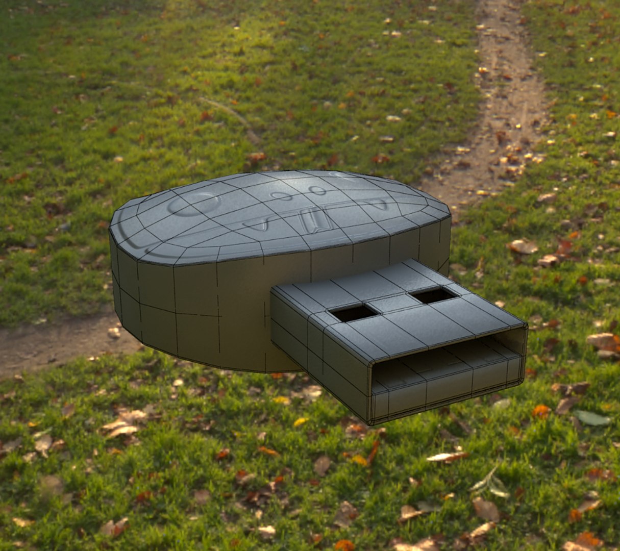 Flash Drive Snake 3d Model