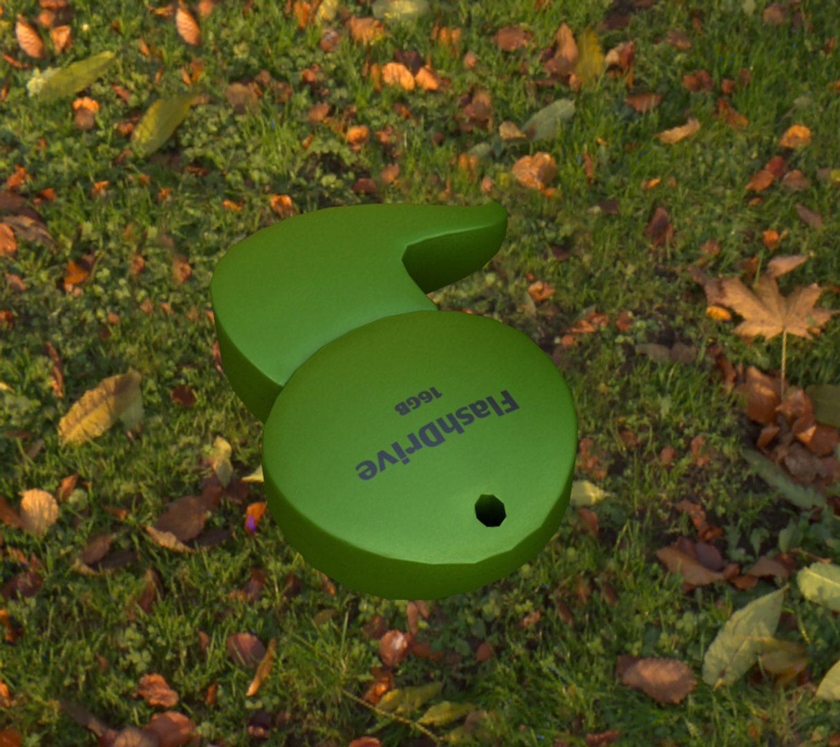 Flash Drive Snake 3d Model