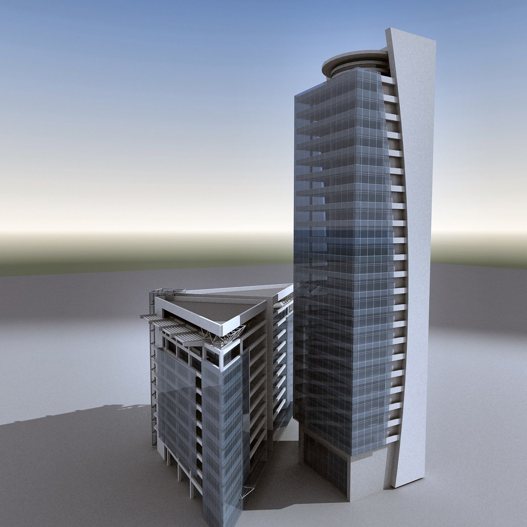 Modern Building Architecture 3d Obj