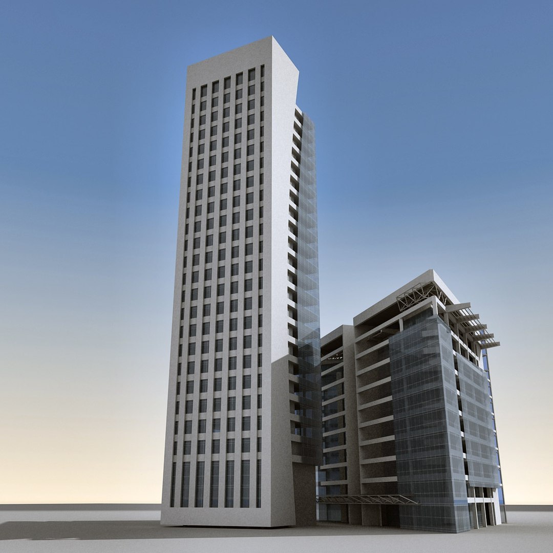 Modern Building Architecture 3d Obj