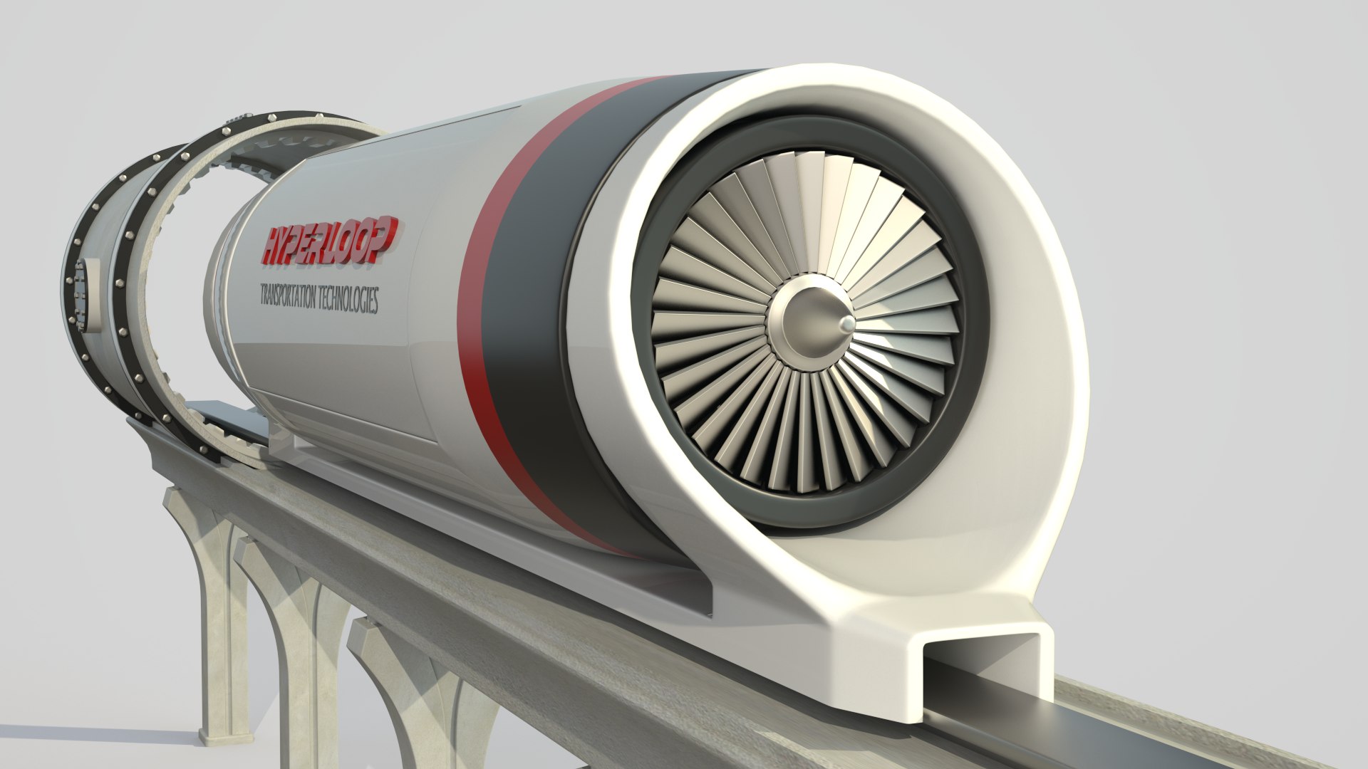 Hyperloop Train 3D Model - TurboSquid 1505500