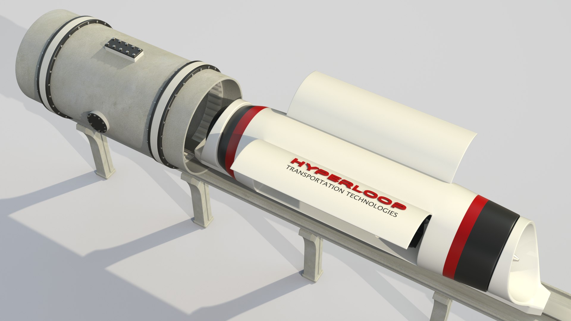 Hyperloop Train 3D Model - TurboSquid 1505500