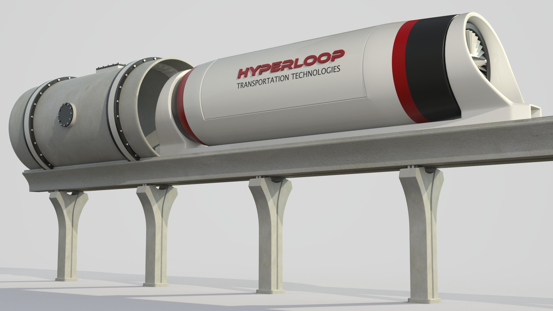Hyperloop Train 3D Model - TurboSquid 1505500