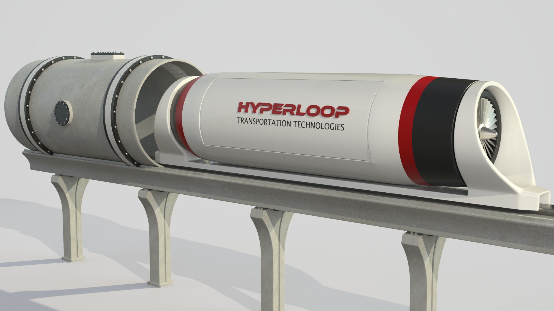 Hyperloop Train 3D Model - TurboSquid 1505500