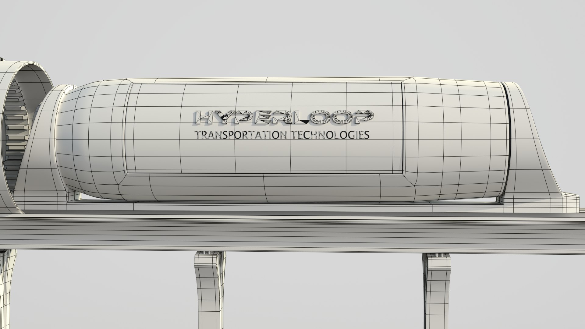 Hyperloop Train 3D Model - TurboSquid 1505500