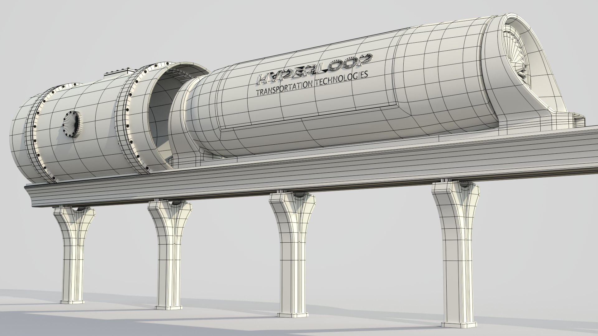Hyperloop Train 3D Model - TurboSquid 1505500