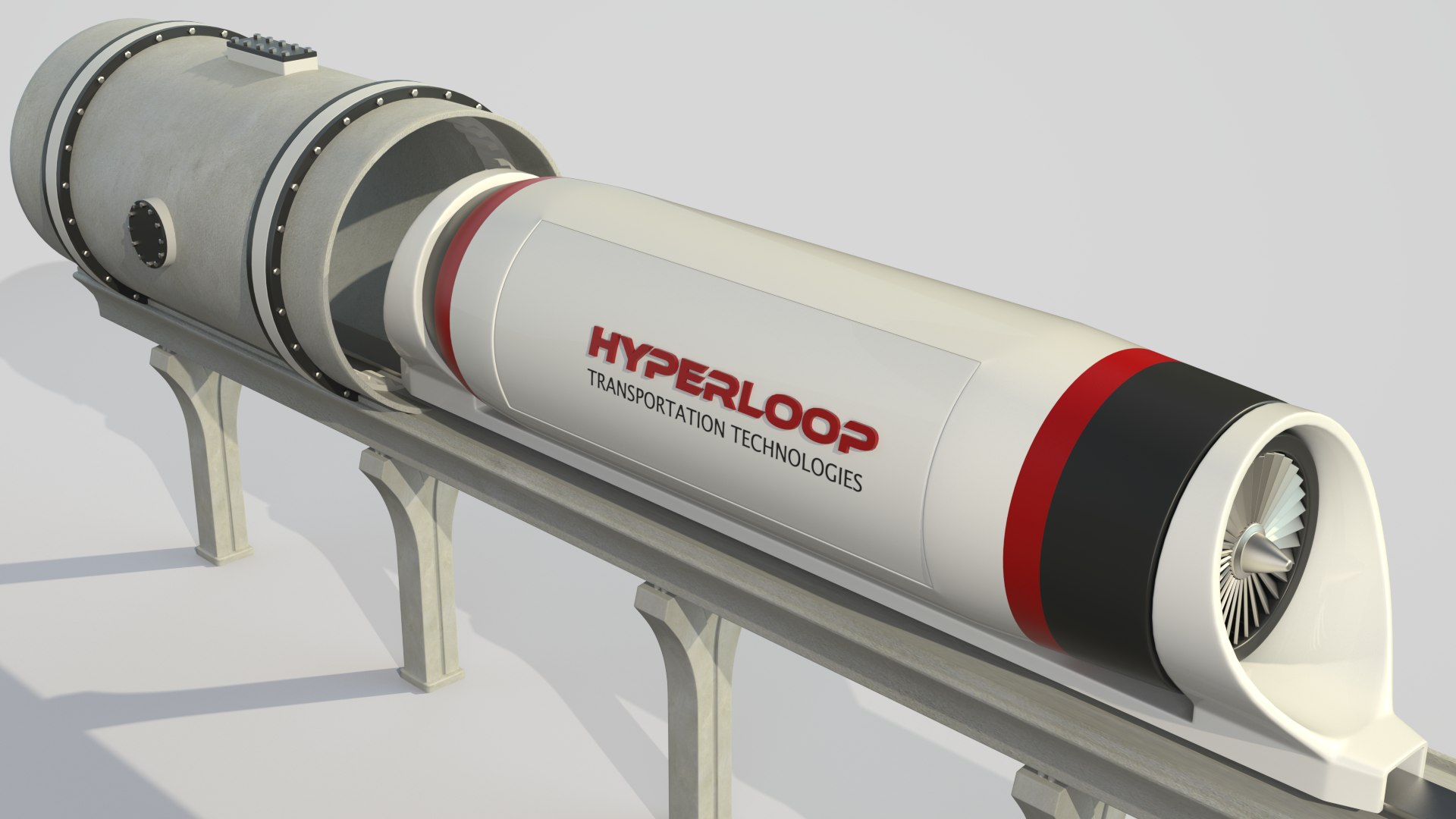 Hyperloop Train 3D Model - TurboSquid 1505500