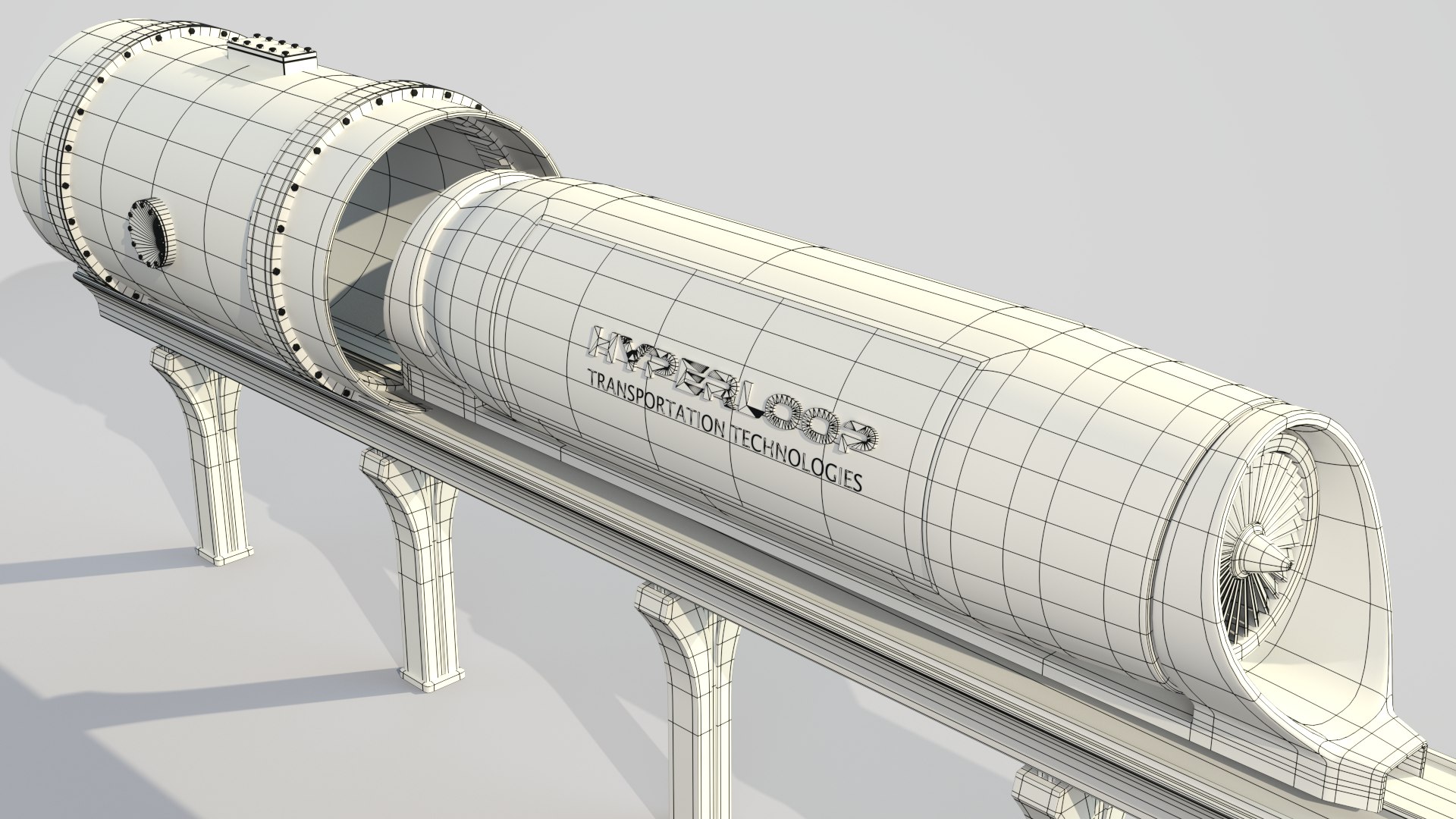 Hyperloop Train 3D Model - TurboSquid 1505500