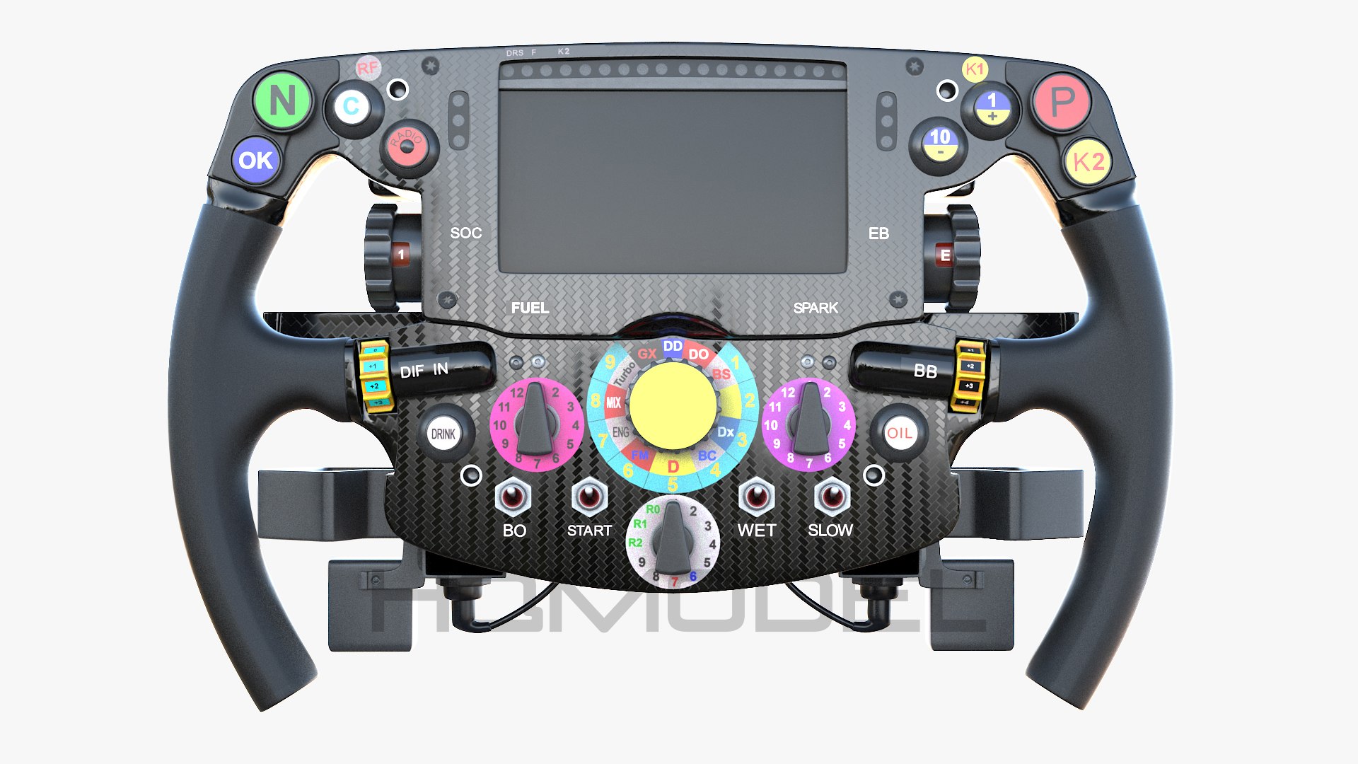 3D F1 Steer Wheel Formula - TurboSquid 1316743