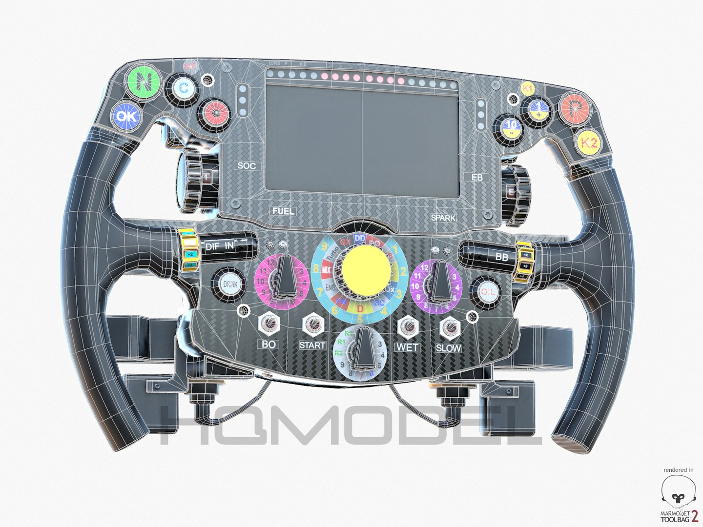 3D F1 Steer Wheel Formula - TurboSquid 1316743