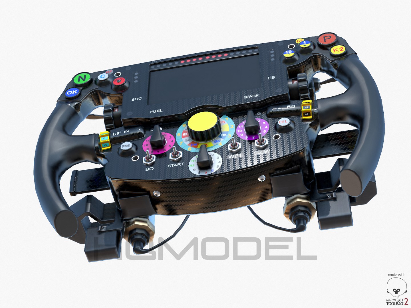 3D F1 Steer Wheel Formula - TurboSquid 1316743