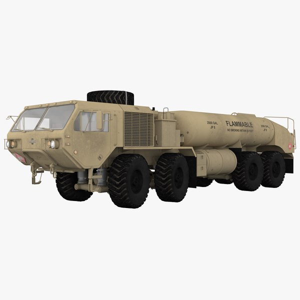 3d model hemtt 978 trailer truck