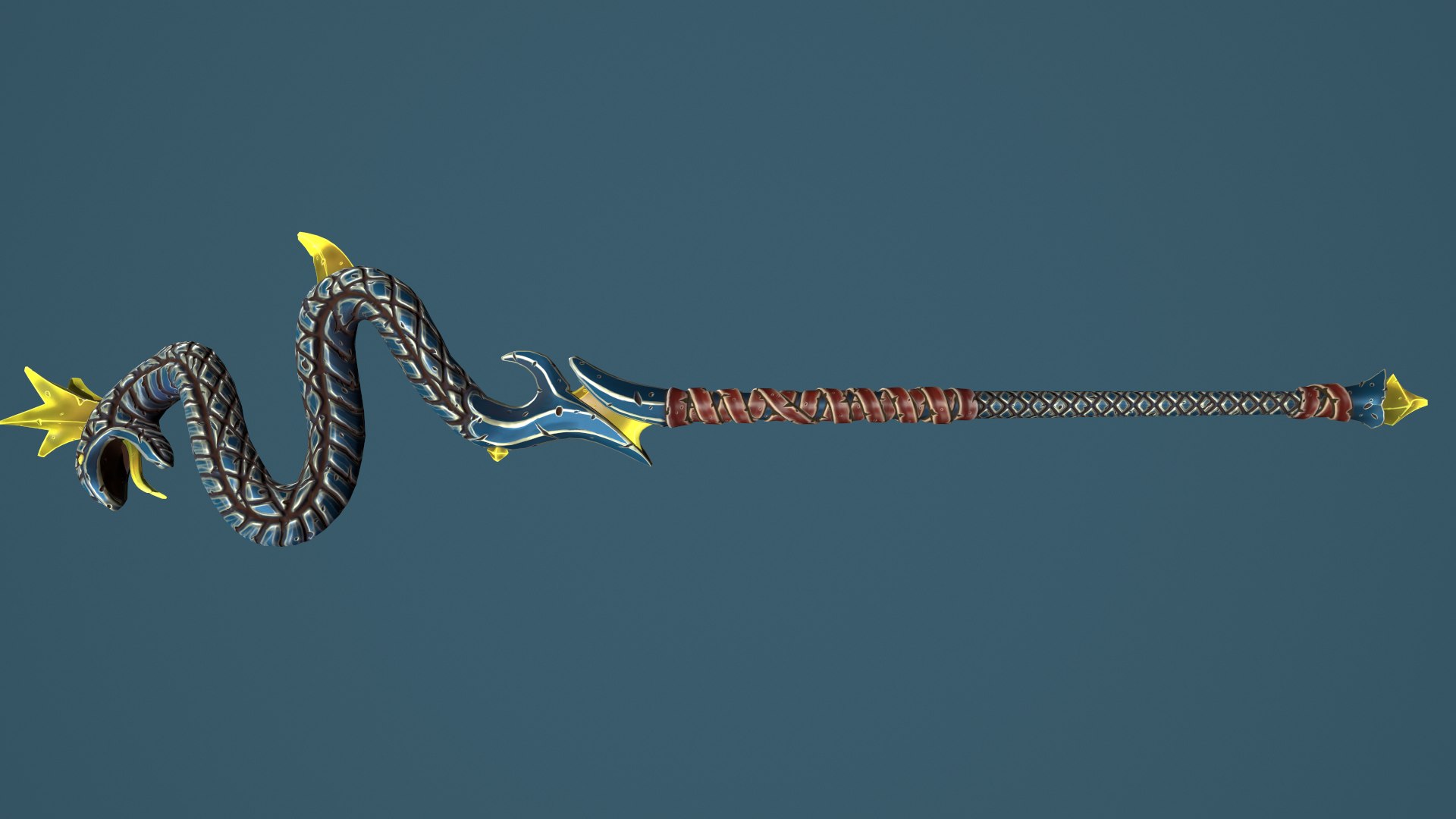 3D Snake staff - TurboSquid 1799015