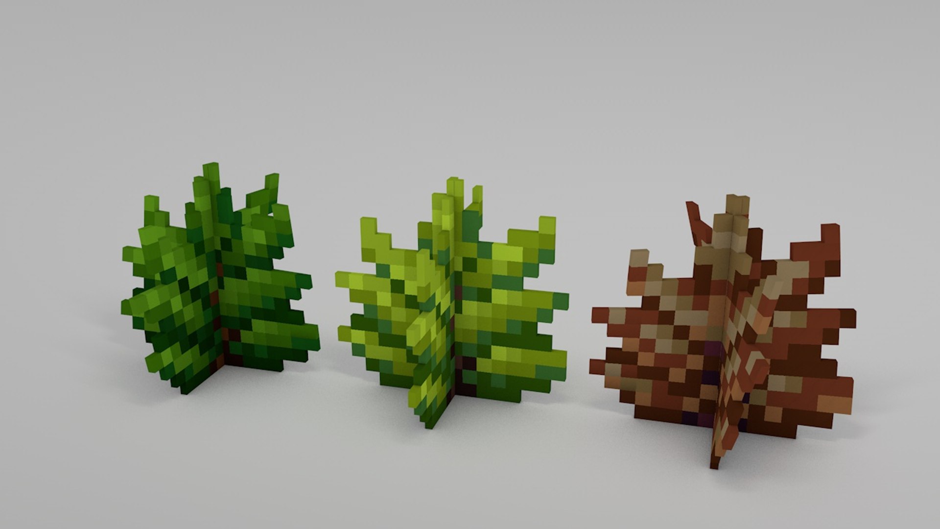 C4d Minecraft Library Models: Plants