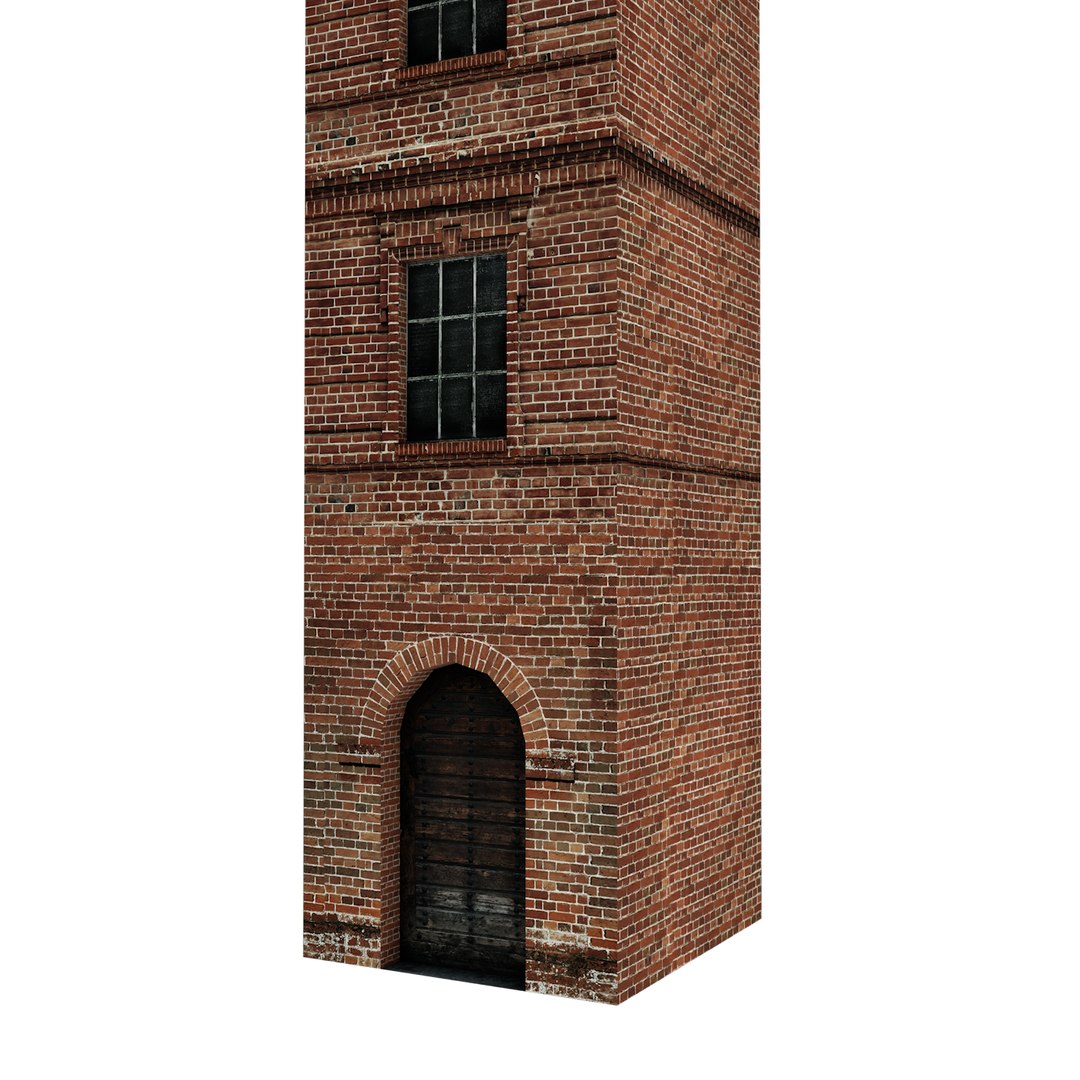 3D Model Old Clock Tower - TurboSquid 1540798