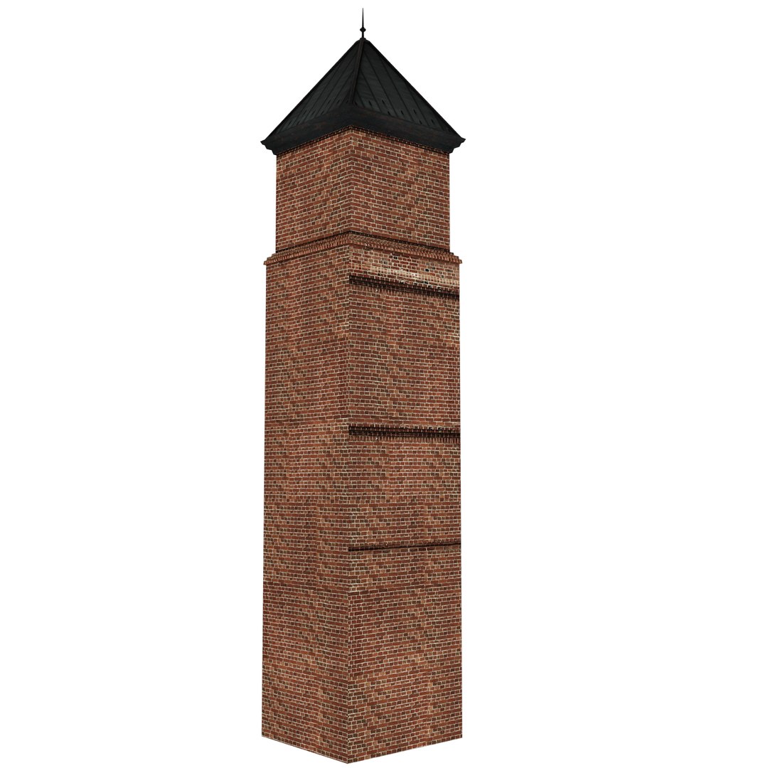 3D Model Old Clock Tower - TurboSquid 1540798