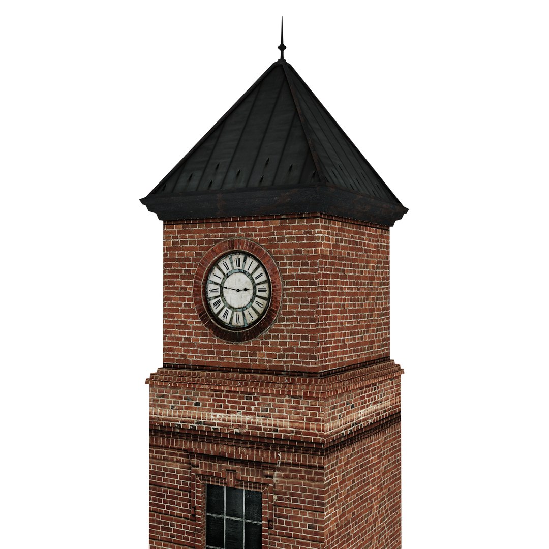 3D Model Old Clock Tower - TurboSquid 1540798