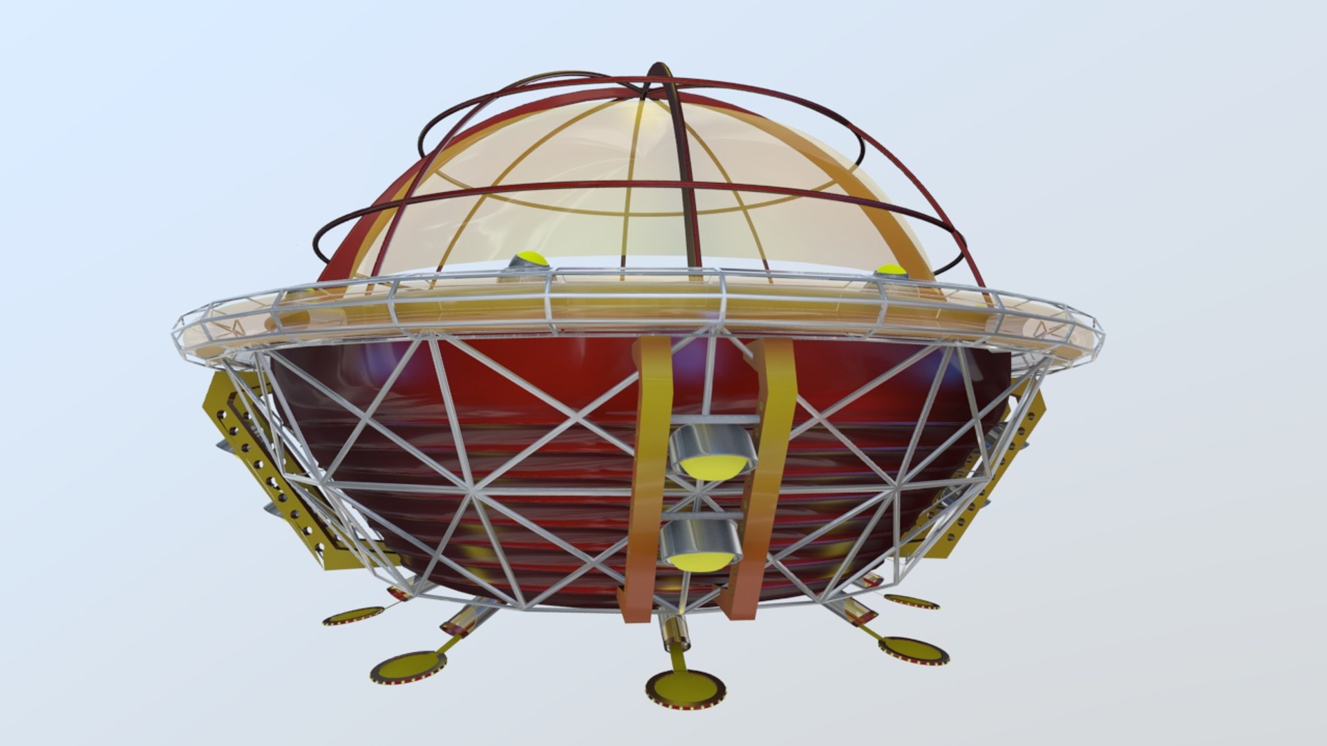 lightwave space ship