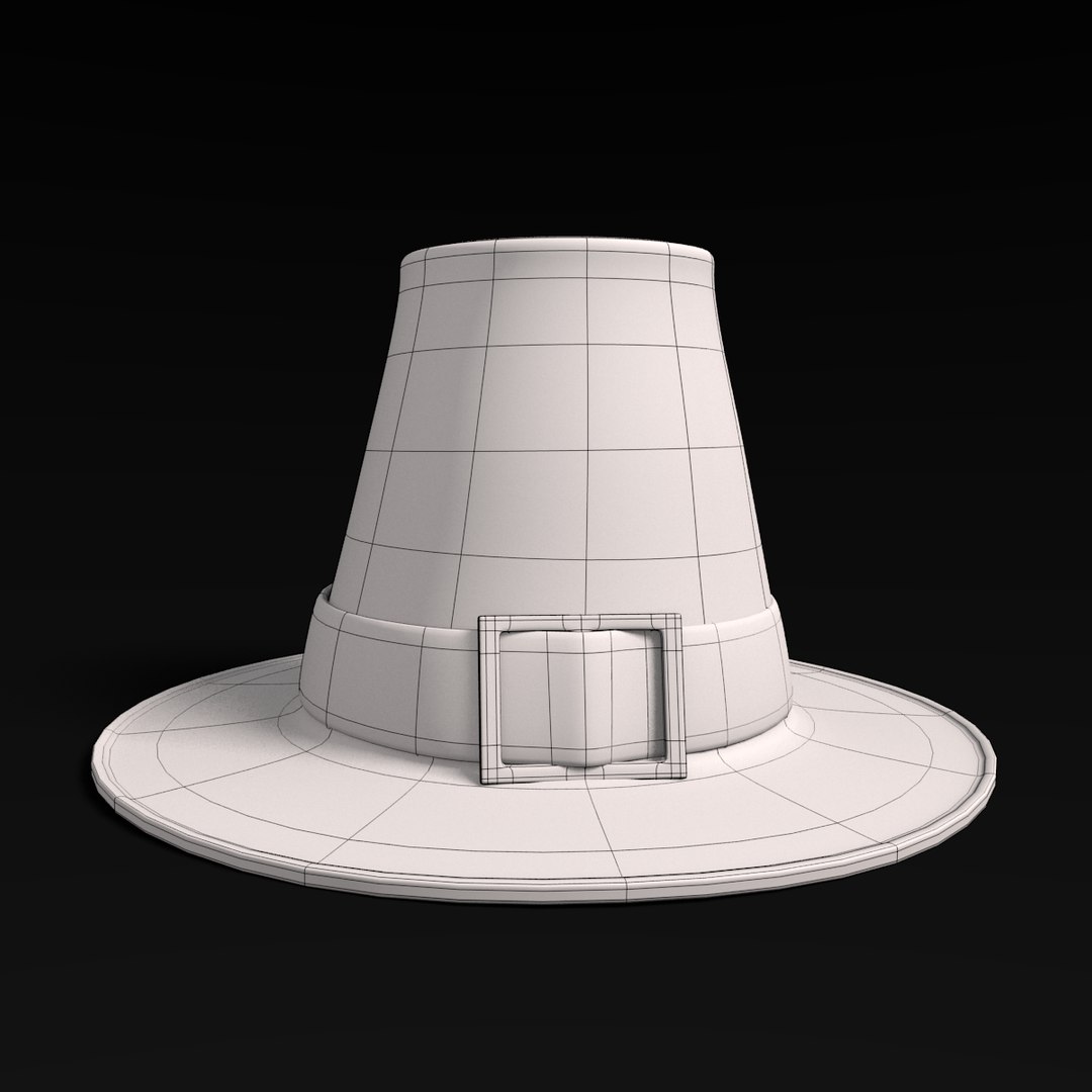 Pilgrim Hat 3d Model