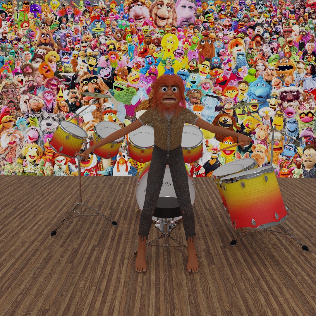 Animal Drummer 3D Model - TurboSquid 1842163
