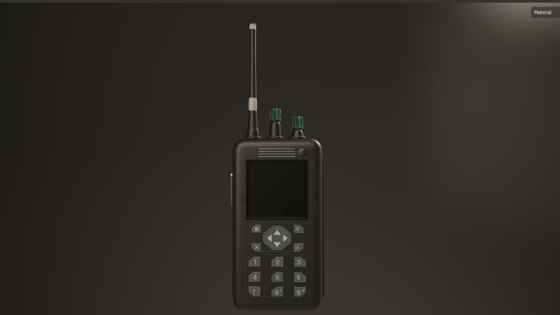 3D 3D Police Radio - Walkie Talkie With Charger - With Textures Model ...