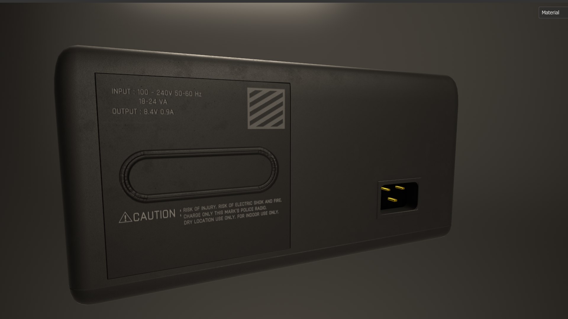 3D 3D Police Radio - Walkie Talkie With Charger - With Textures Model ...