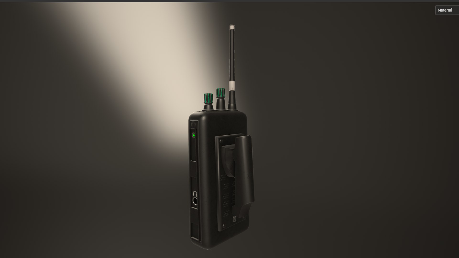 3D 3D Police Radio - Walkie Talkie With Charger - With Textures Model ...