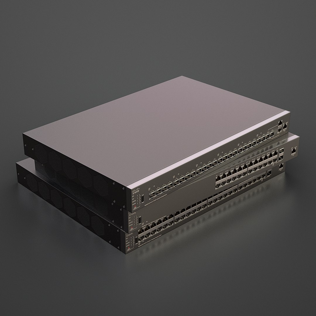 Cisco Network Switch 3D Model - TurboSquid 1252760