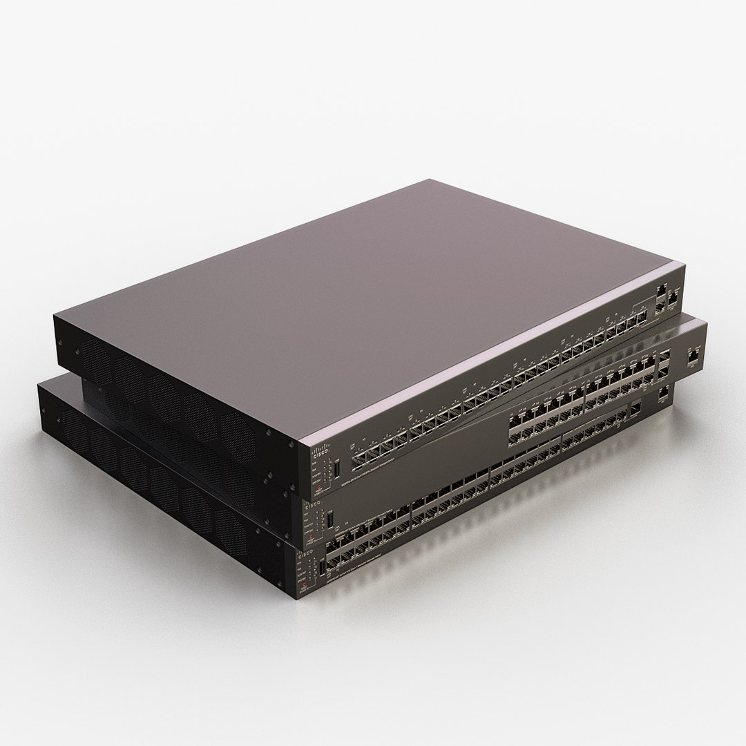 Cisco network switch 3D model - TurboSquid 1252760