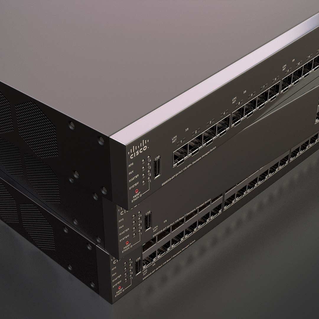 Cisco Network Switch 3D Model - TurboSquid 1252760