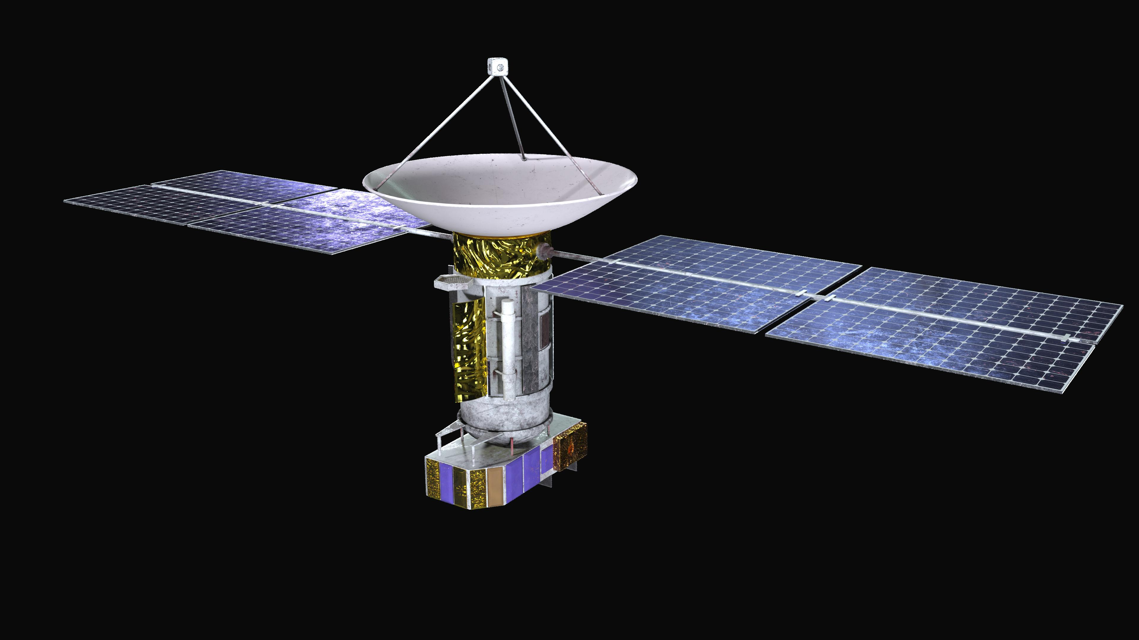 3D Satellite with high res texture model - TurboSquid 1723328