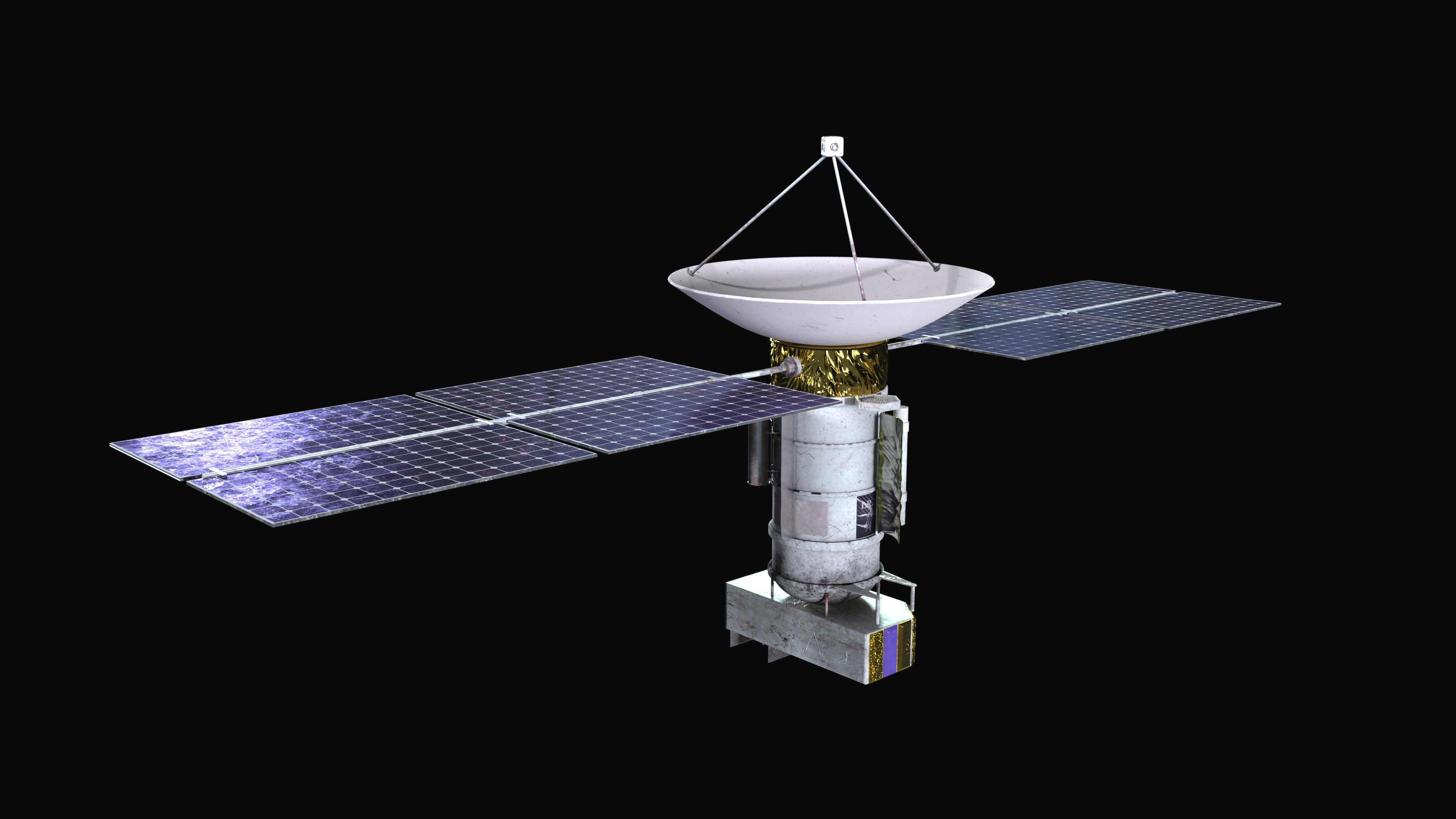 3D Satellite with high res texture model - TurboSquid 1723328