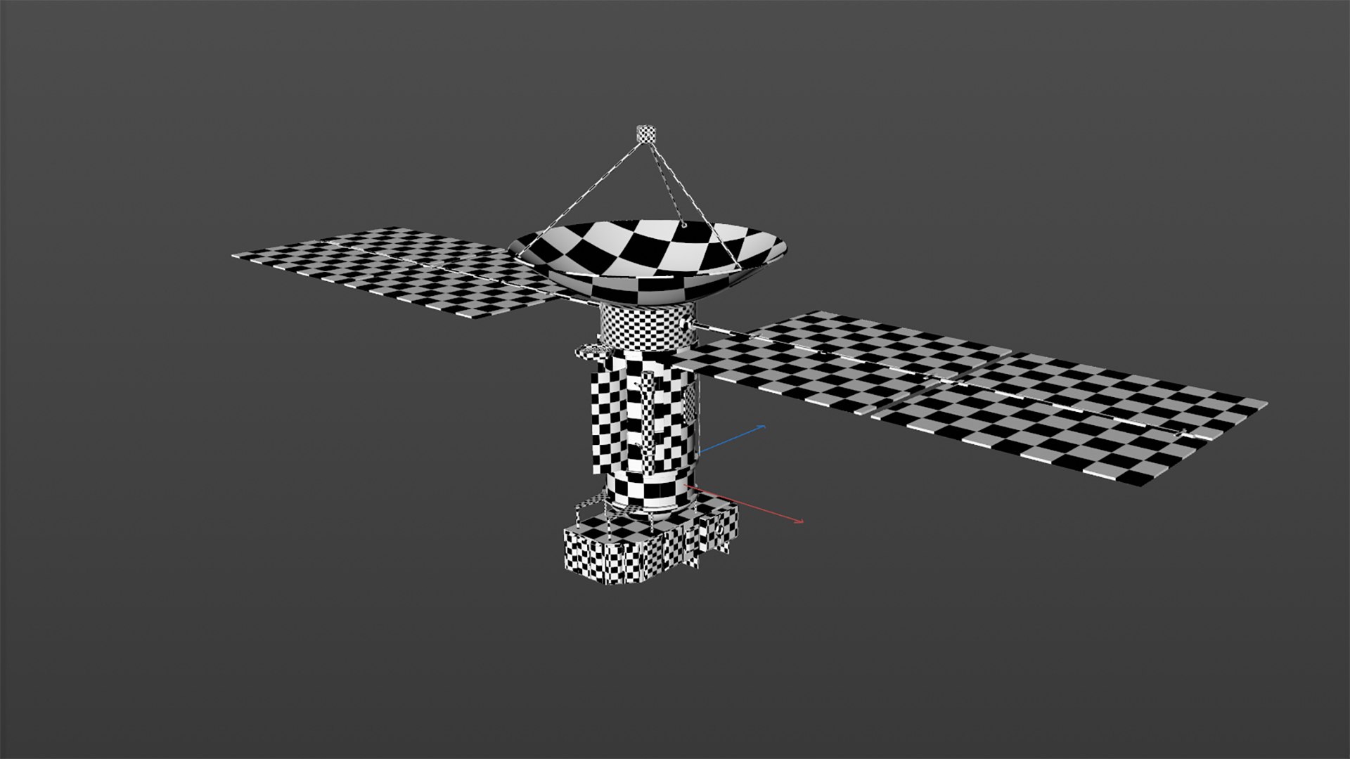 3D Satellite With High Res Texture Model - TurboSquid 1723328