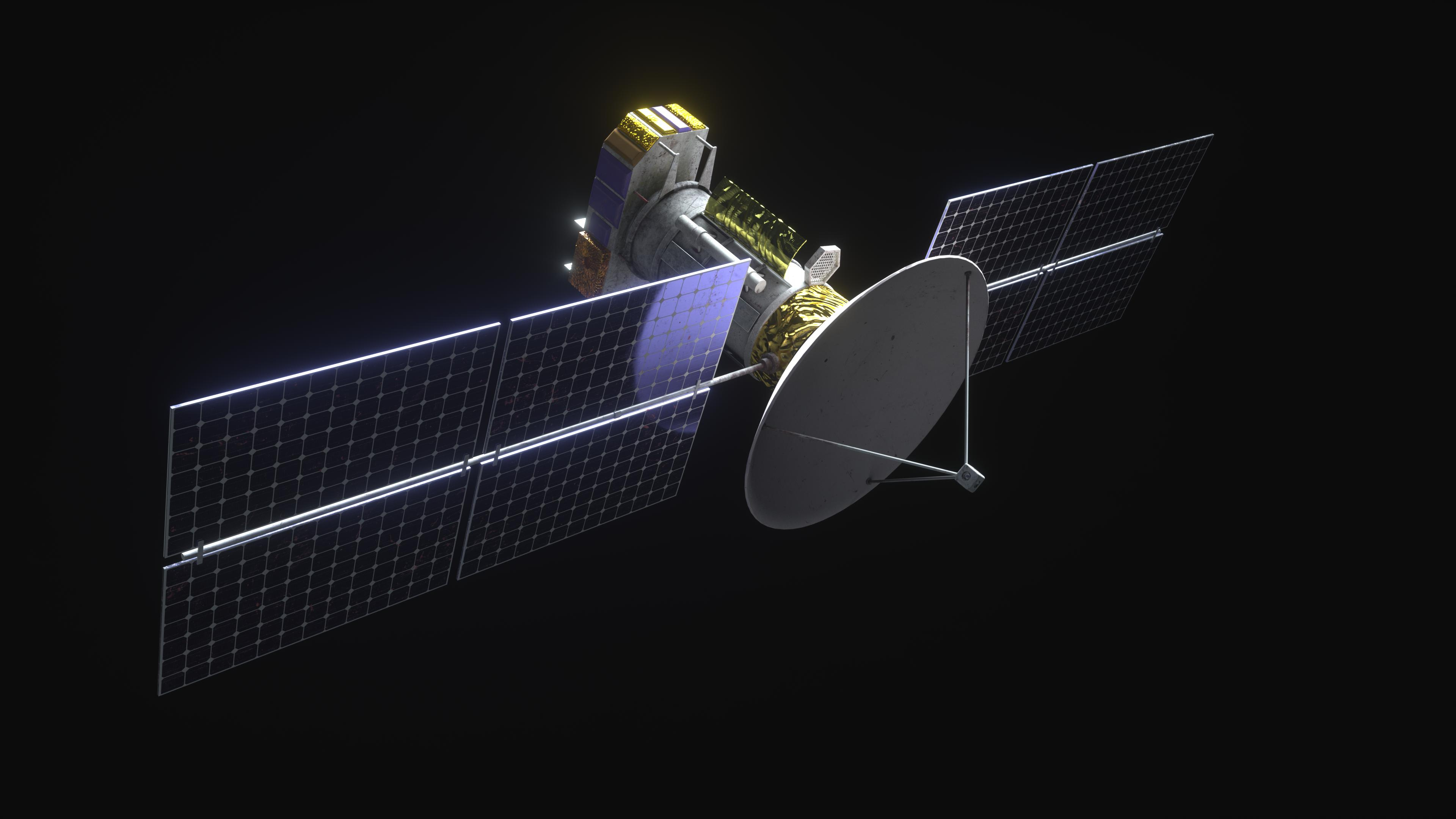 3d Satellite With High Res Texture Model Turbosquid 1723328