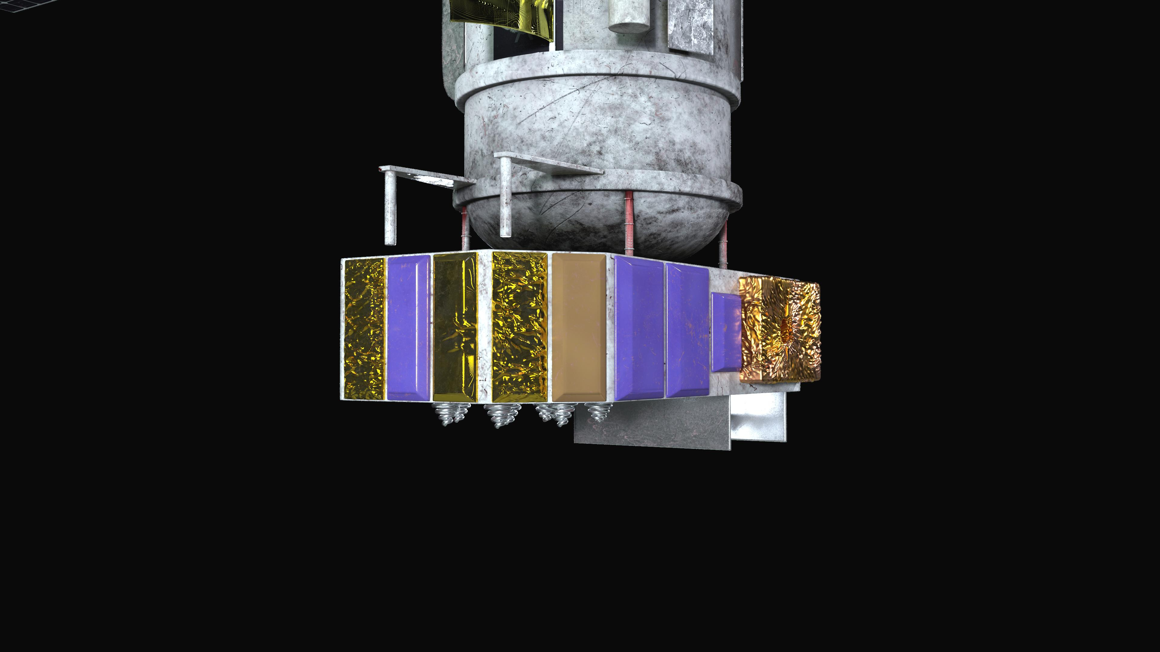 3D Satellite with high res texture model - TurboSquid 1723328