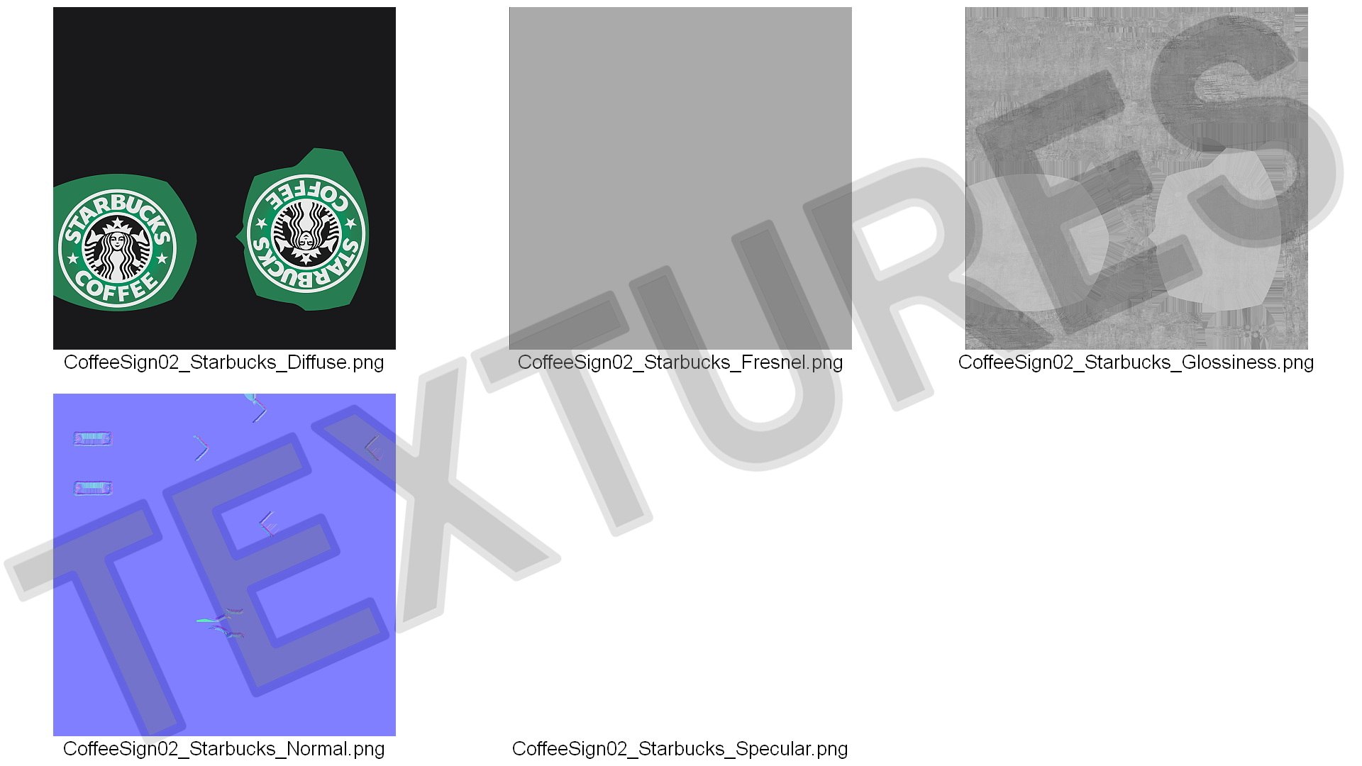 3D Corner Starbucks Signage Wall Mounted - TurboSquid 2274915