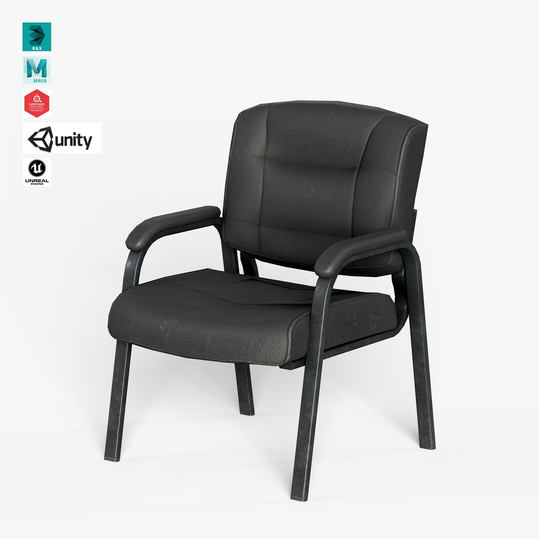 Chair Guest 3D Model - TurboSquid 2185044