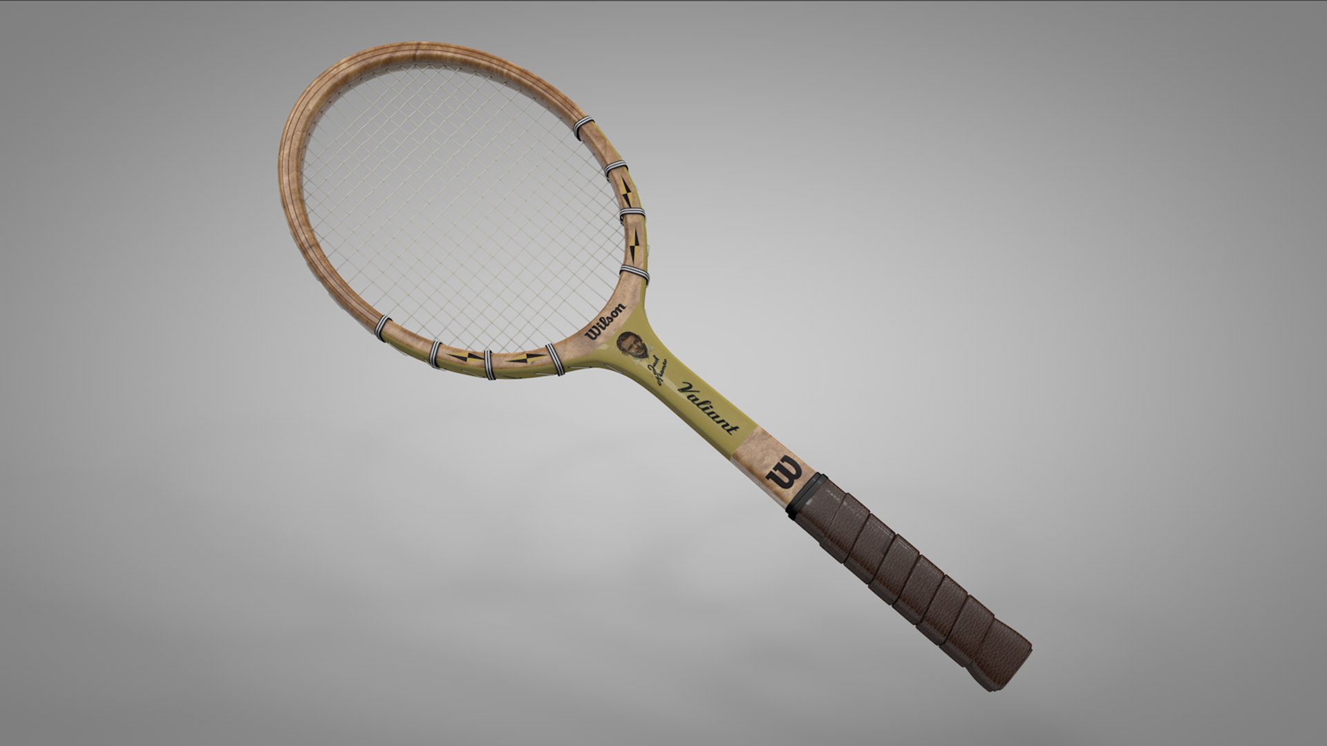 Tennis racquet spalding jack 3D model - TurboSquid 1623273