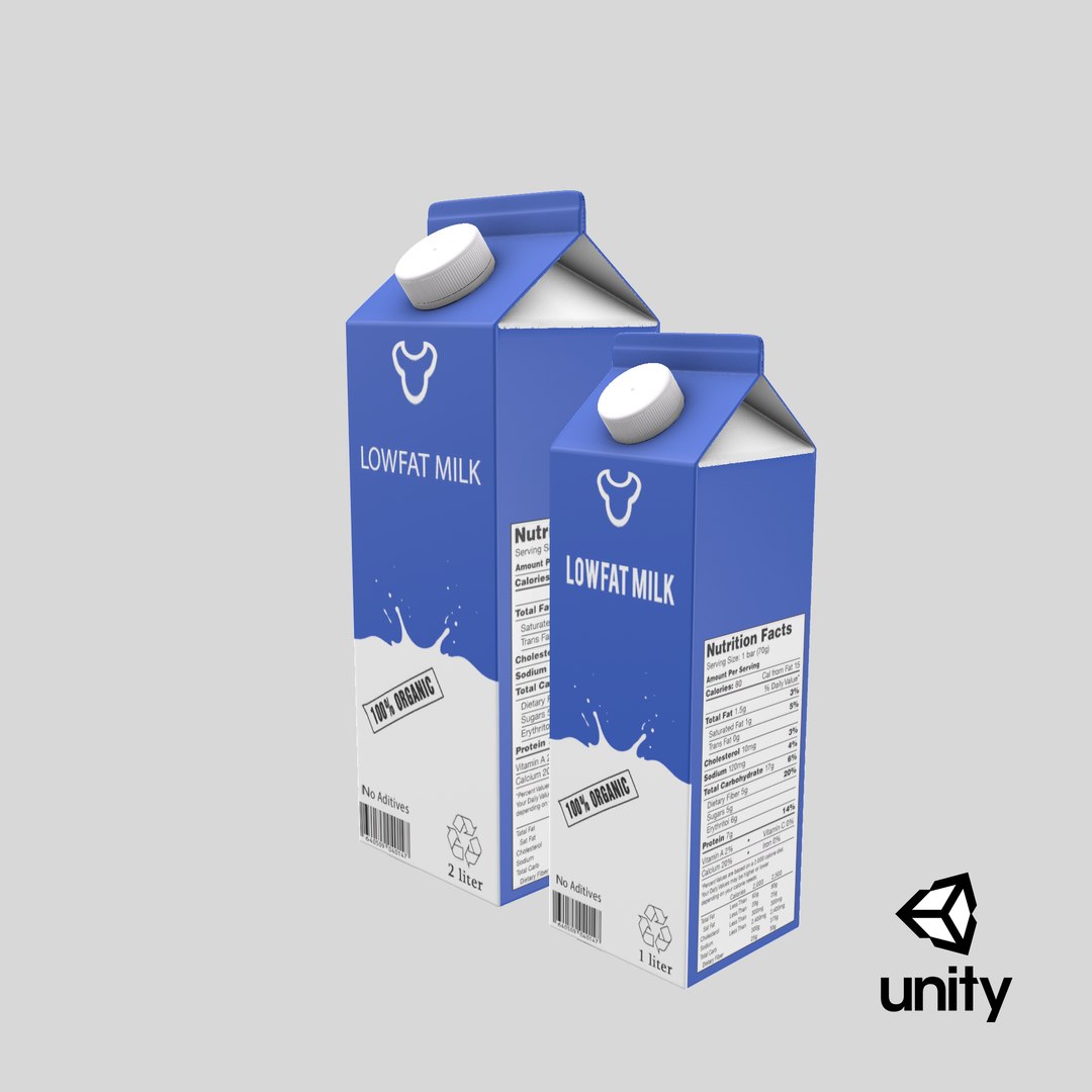 3D Milk Carton Model - TurboSquid 1397758