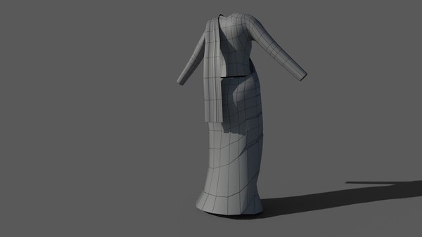 Saree 3D model - TurboSquid 1721721