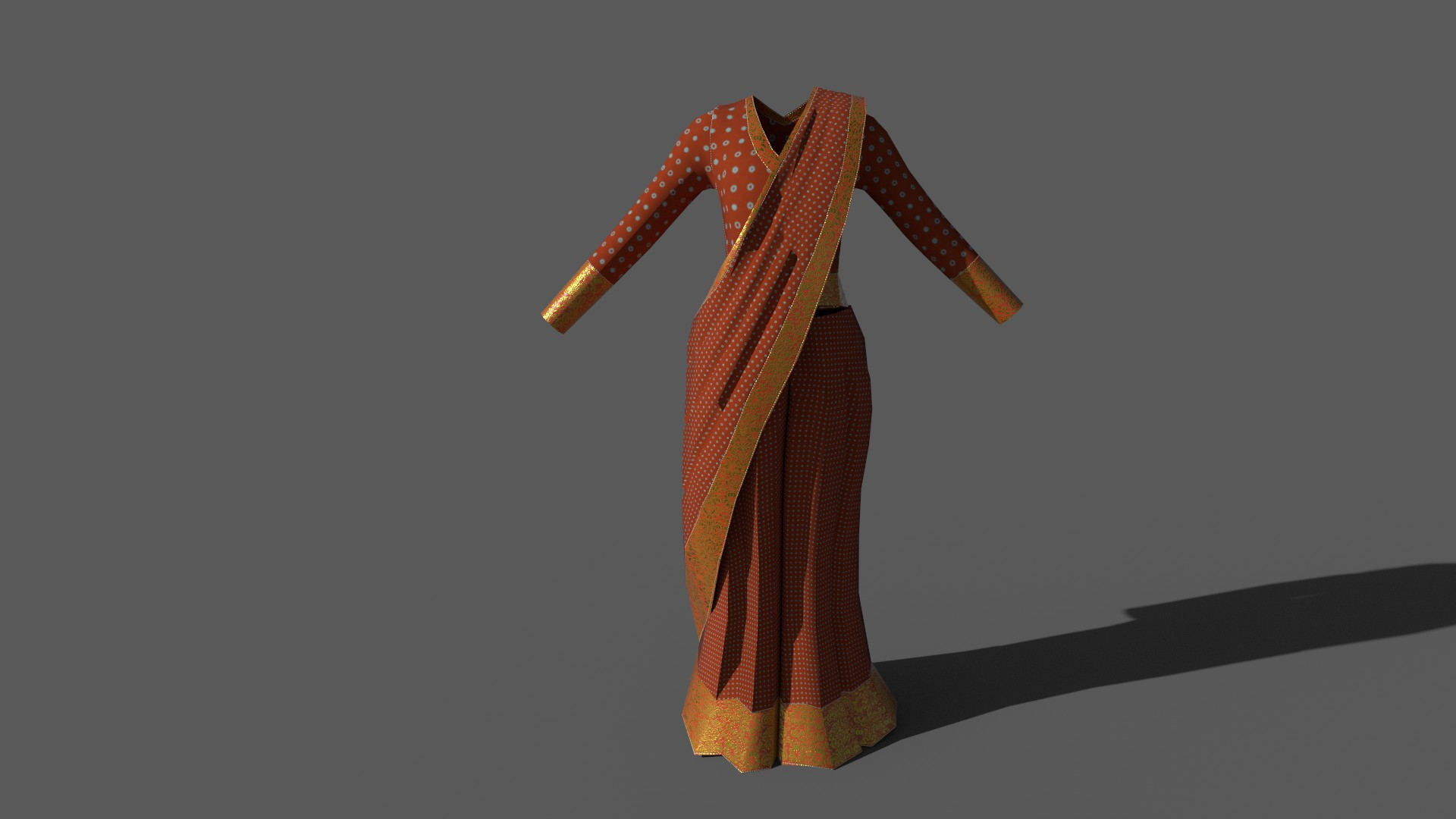 Saree 3D model - TurboSquid 1721721